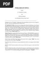 Draft Sewa Menyewa Bawah Tangan | PDF