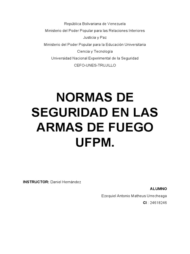 Ufpm 1 | PDF | Policía | Violencia