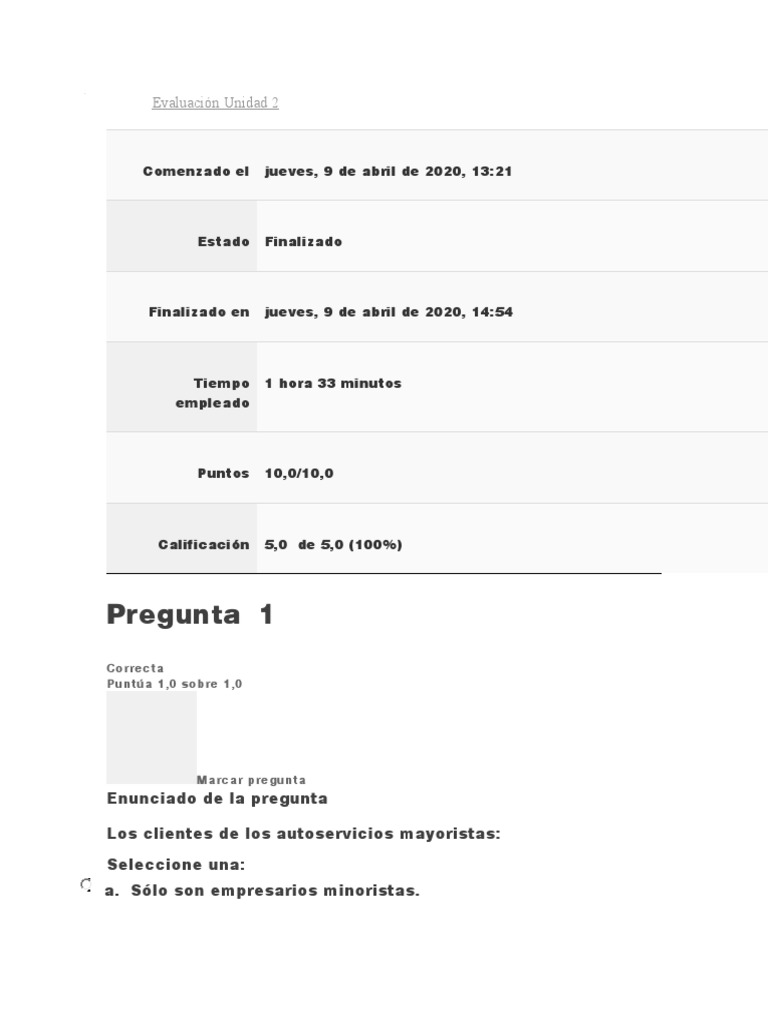 Evaluación Unidad 2 Districomercial | PDF | Marketing | Al por menor