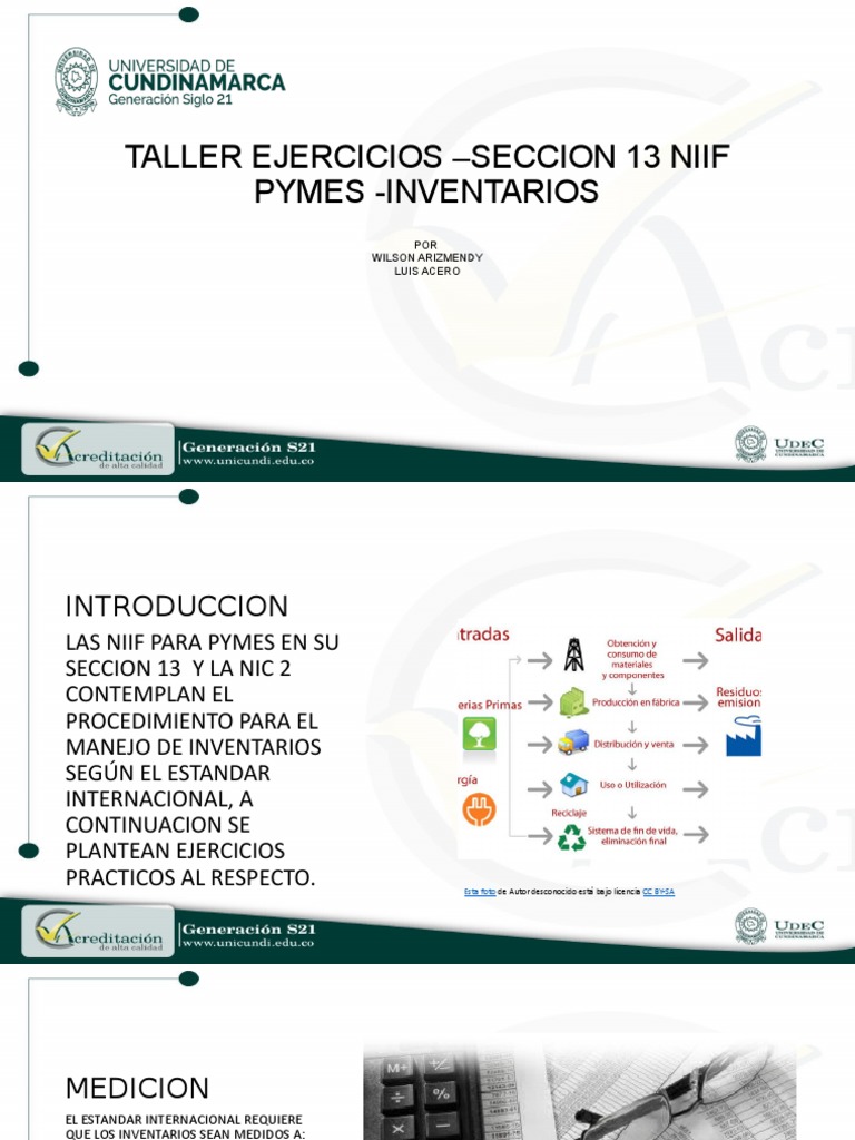 Ejercicios Nic 2 - Seccion 13 | PDF | Costo | Gestión de la cadena de suministro