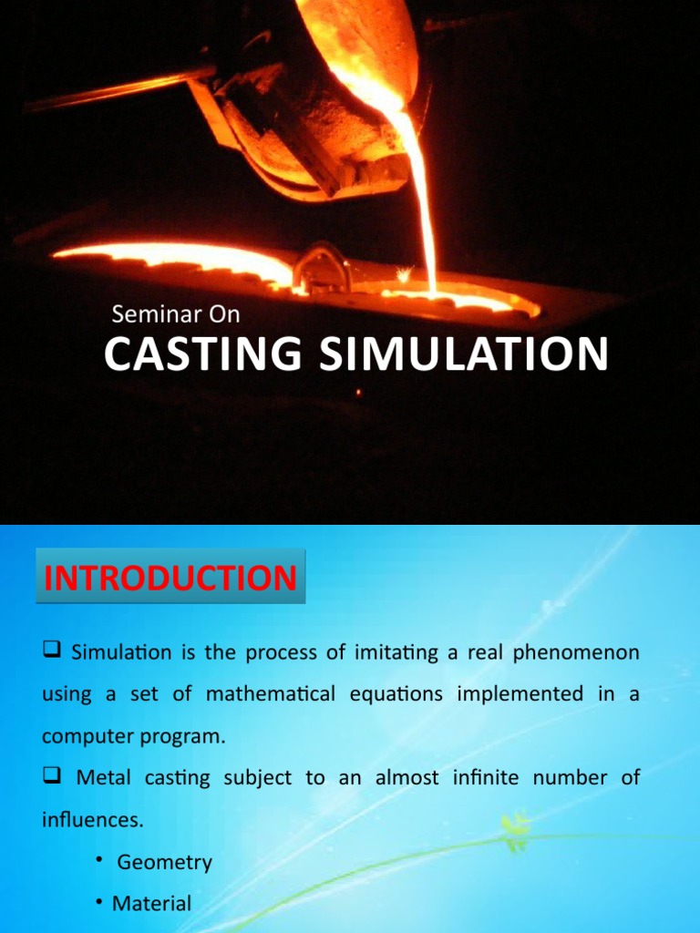 Casting Simulation | Download Free PDF | Casting (Metalworking ...