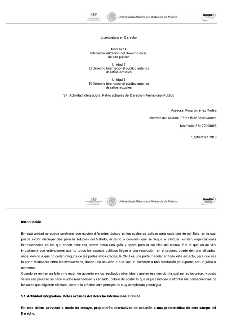 Actividad Integradora S7 | PDF | Gobierno | Política (general)