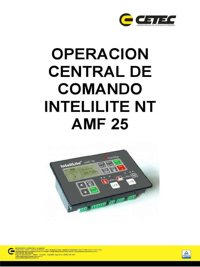 Manual Central de Comando Intelilite NT Amf 25. | PDF | paquete general de Radio sevicio | Red ...