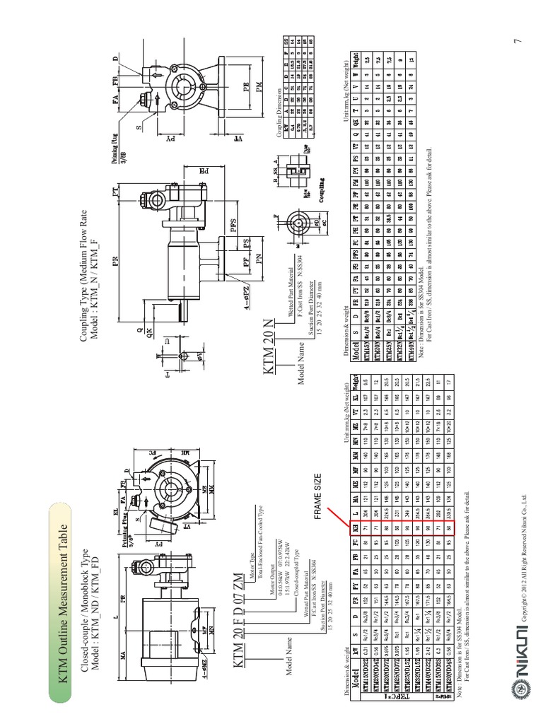 KTM - ND Model Outline Drawing | PDF