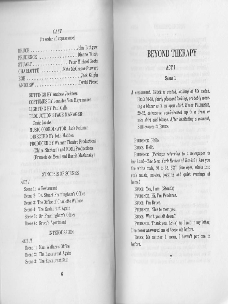 Beyond Therapy Christopher Durang Pdf