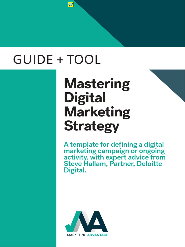 Mastering Digital Marketing Strategy Guide Tool Marketing Advantage ...