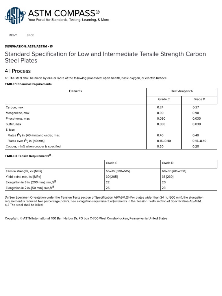 Astm A283 JMB | PDF