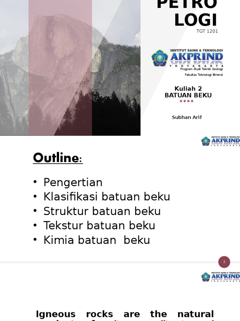 Batuan Beku (PETROLOGI) | PDF | Igneous Rock | Rock (Geology)