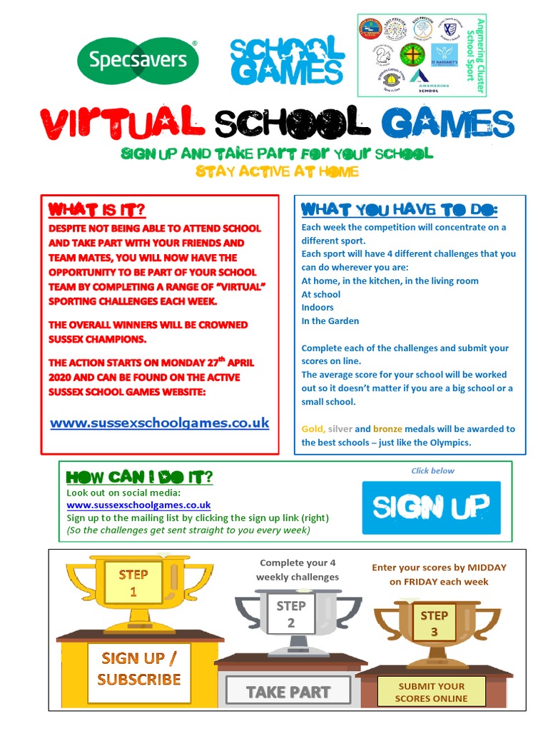 Virtual School Games Poster | PDF