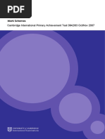 MS Cambridge Checkpoint Results 2025 | PDF