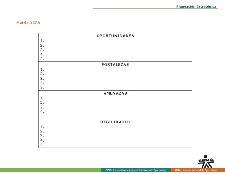 Formato Matriz Dofa PDF | PDF