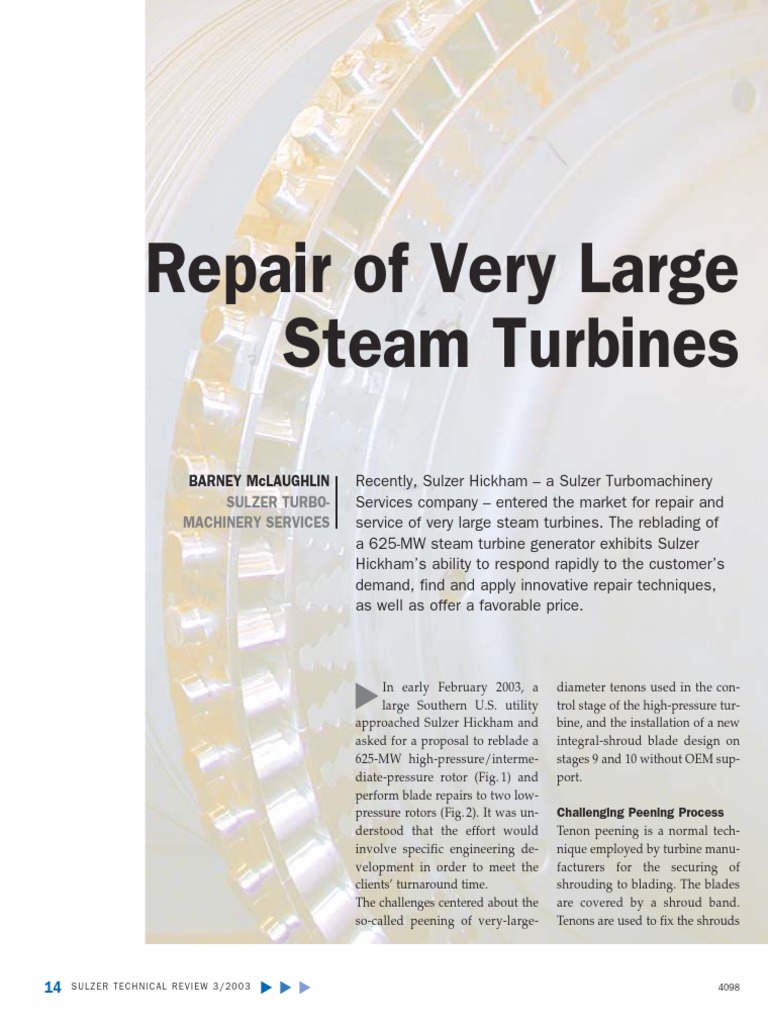 Blade Tenon Peening PDF | PDF | Turbine | Energy Technology