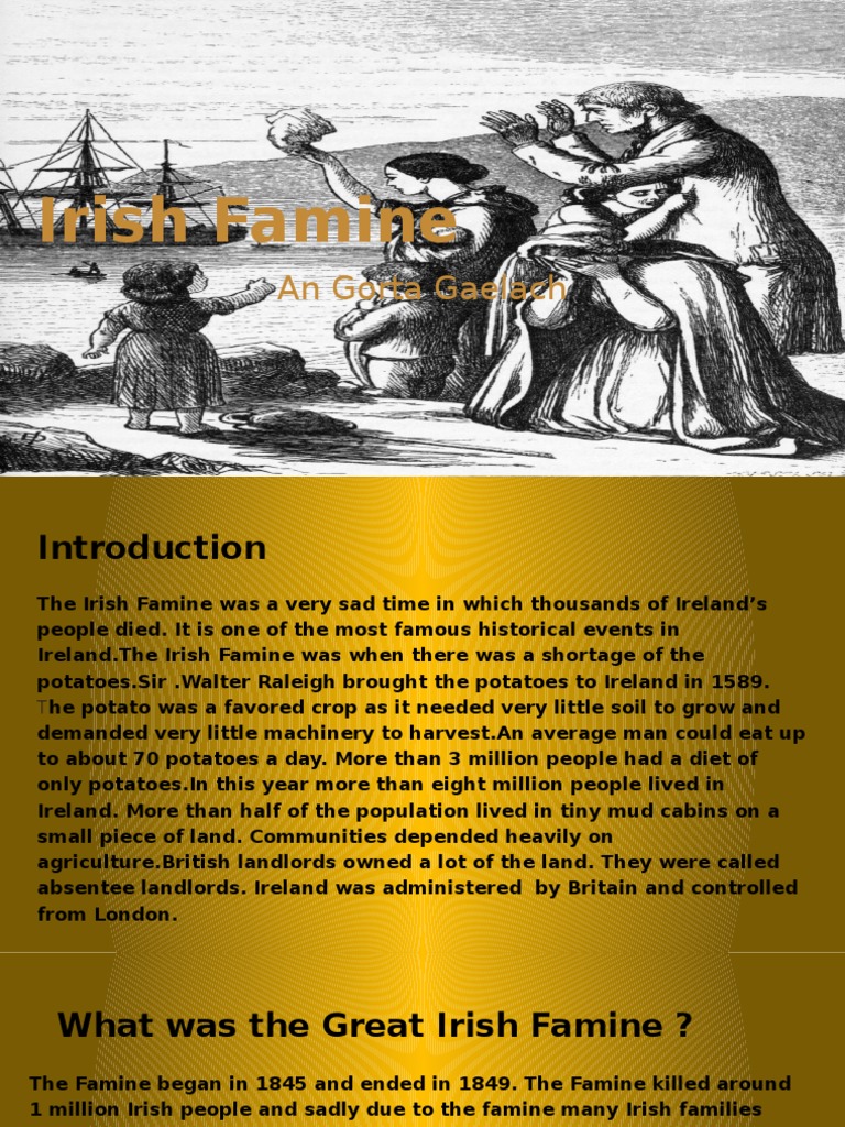 Elisa Tully - History Presentation | PDF | Great Famine (Ireland) | Potato