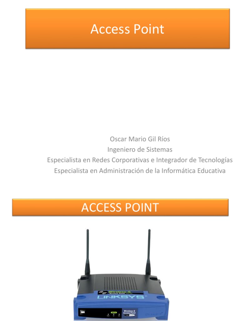 Access Point PDF | PDF | Punto de acceso inalámbrico | Inalámbrico