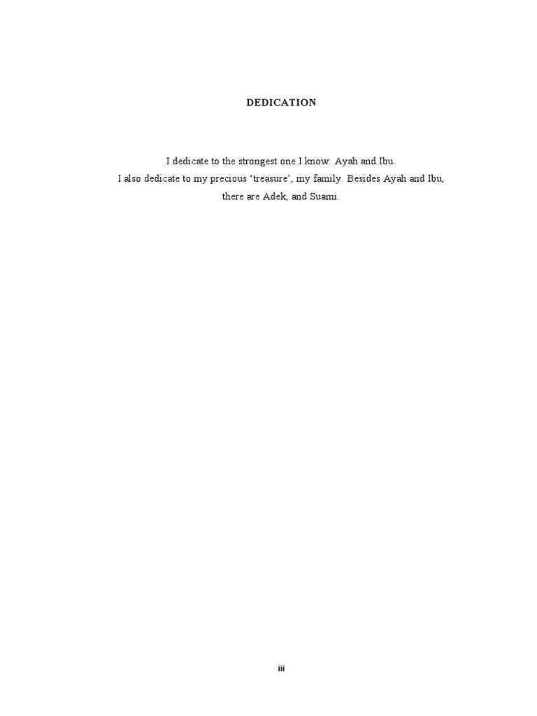III - Dedication | PDF