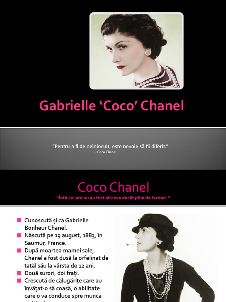 Coco Chanel PowerPoint | PDF
