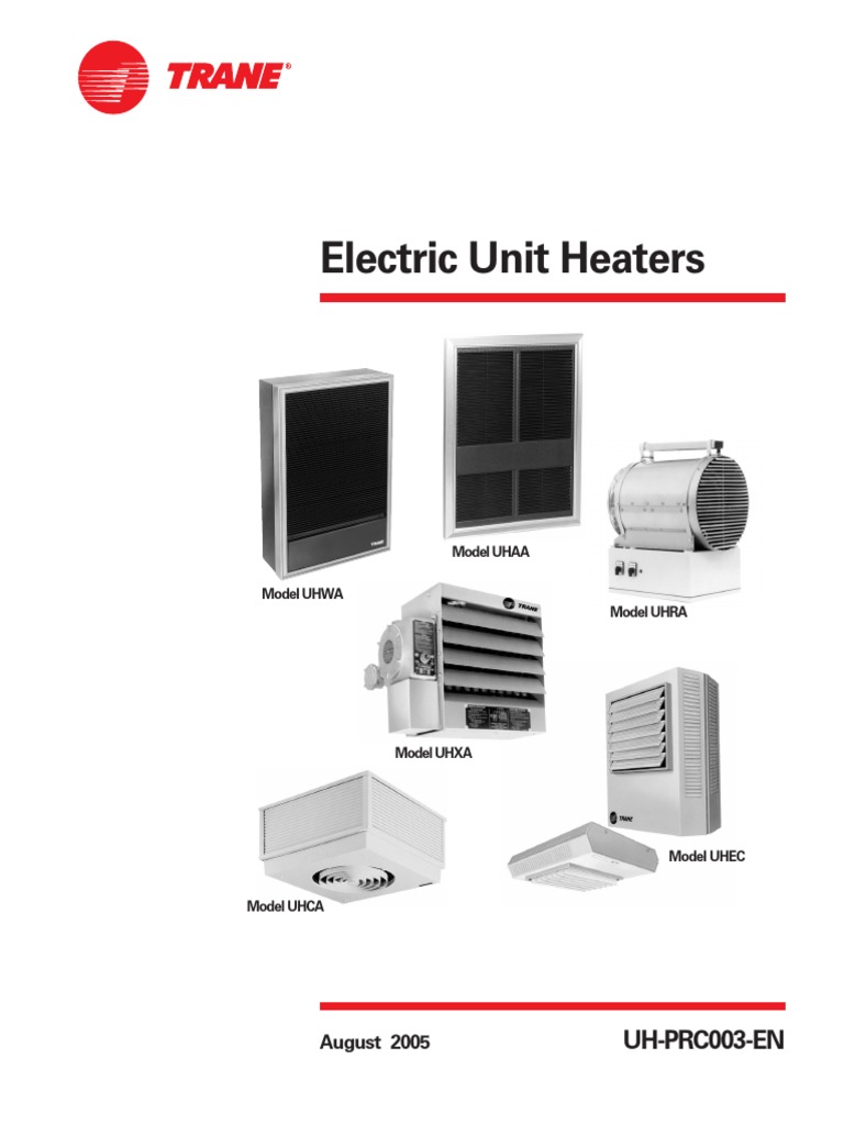 Trane Heaters | PDF | Thermostat | Mains Electricity