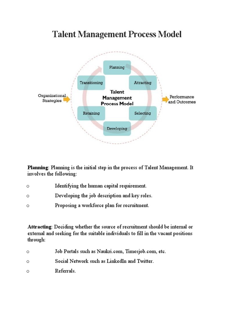 Talent Management Process Model | PDF