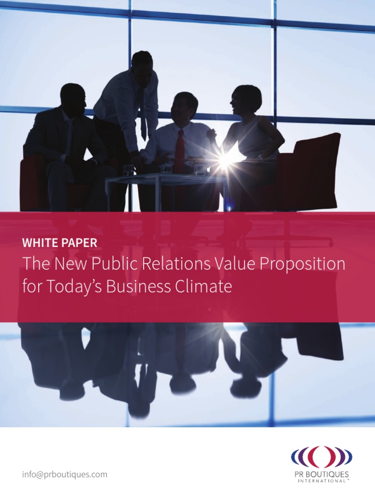 The New Public Relations Value Proposition For Today's Business Climate ...