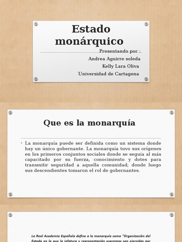 Estado Monárquico | PDF | Monarquía | Monarca