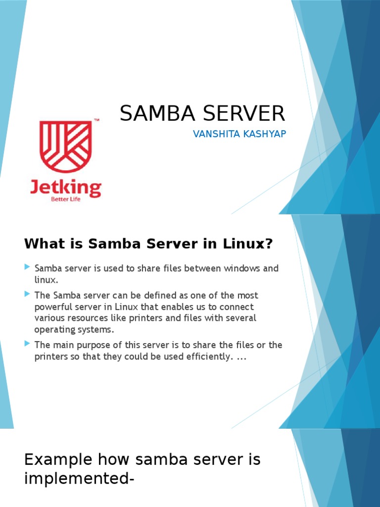 Samba Server: Vanshita Kashyap | PDF | Server (Computing) | Operating ...
