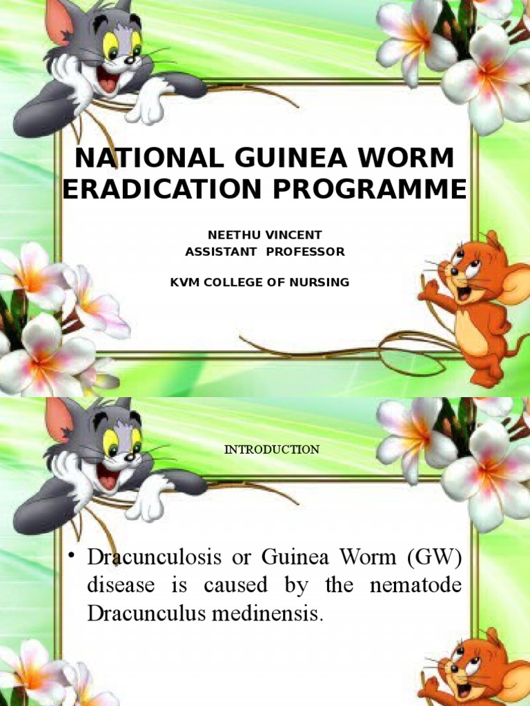 National Guinea Worm Eradication Programme: Neethu Vincent Assistant ...