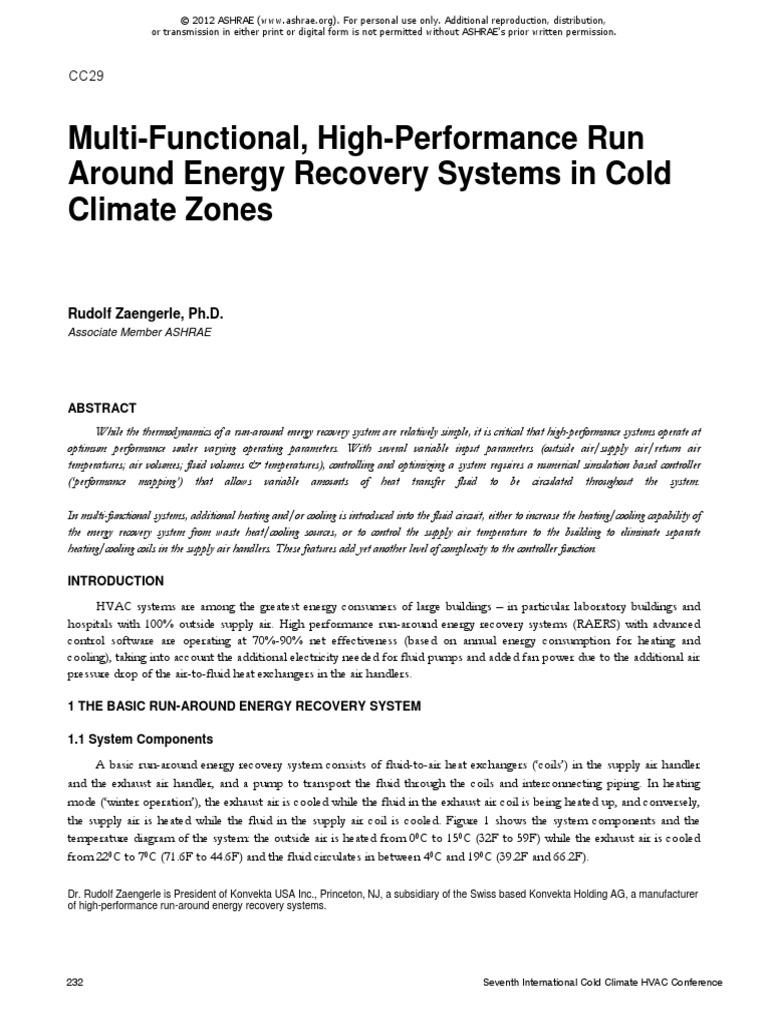 Run Around Coil PDF | PDF | Heat Exchanger | Heat Transfer