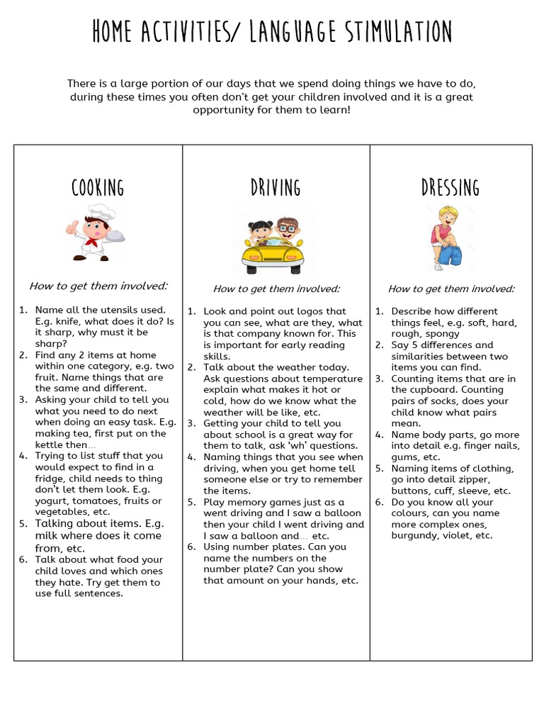 Hanen Everyday Activities | PDF