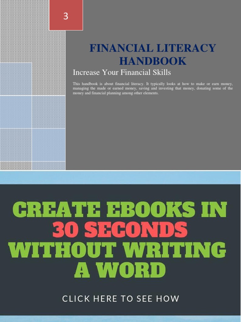 Financial Literacy Handbook | PDF | Interest | Loans