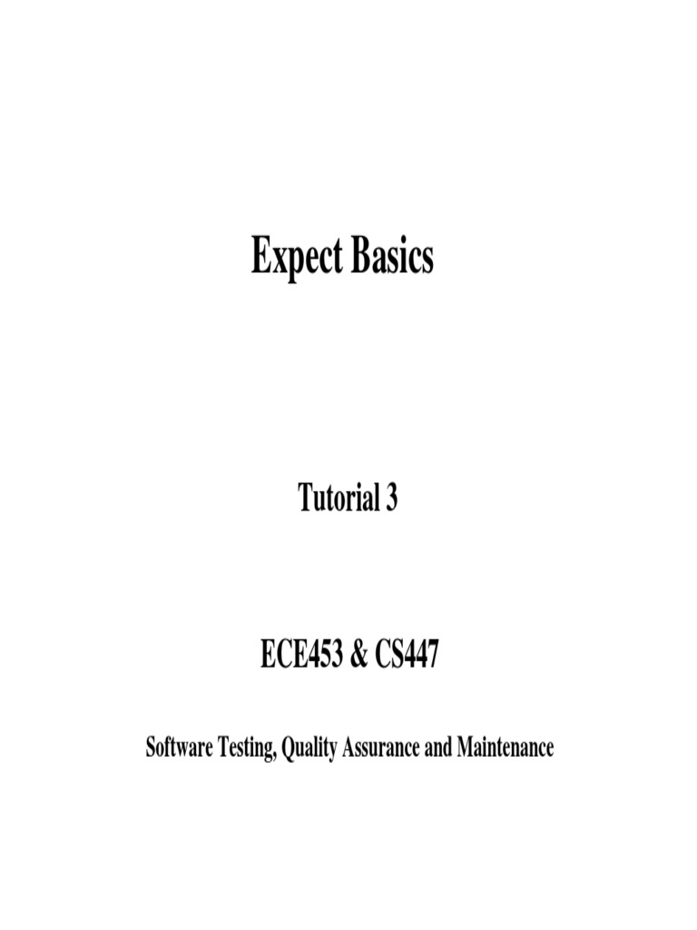 Expect Basics: Tutorial 3 | Download Free PDF | File Transfer Protocol | Regular Expression
