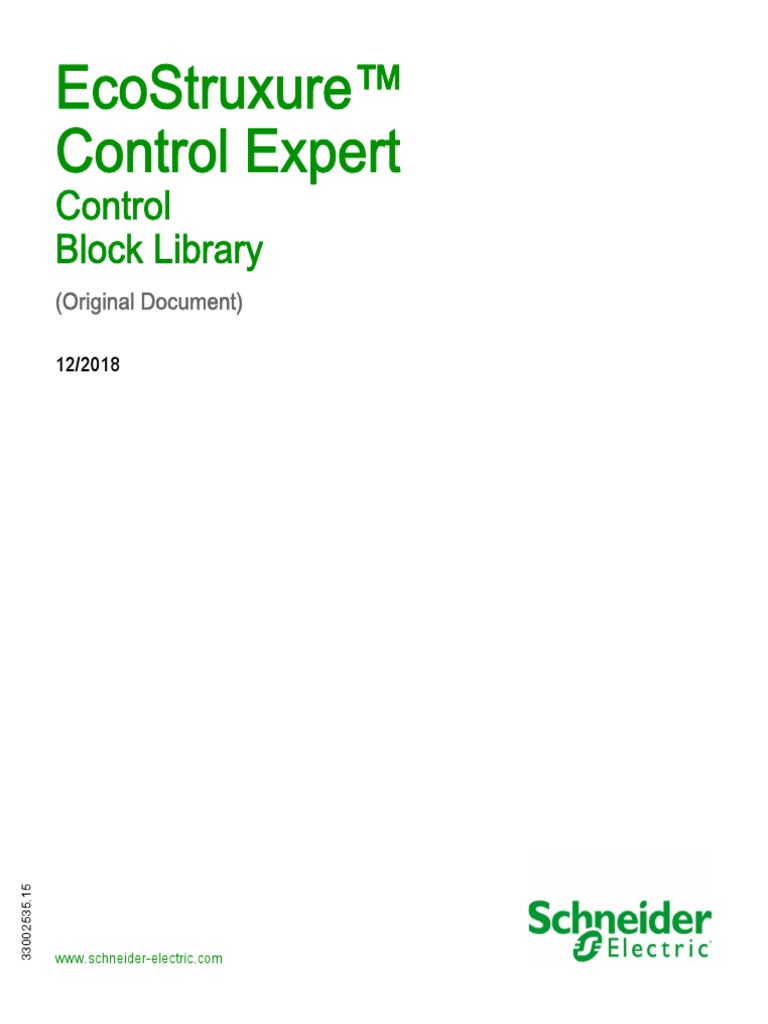 Schneider - Control Block Library | PDF | Parameter (Computer ...