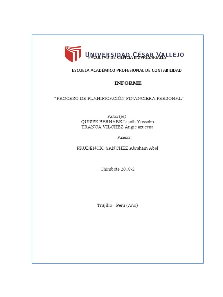 Proceso de Planificacion Financiera Personal | PDF | Presupuesto | Planificación