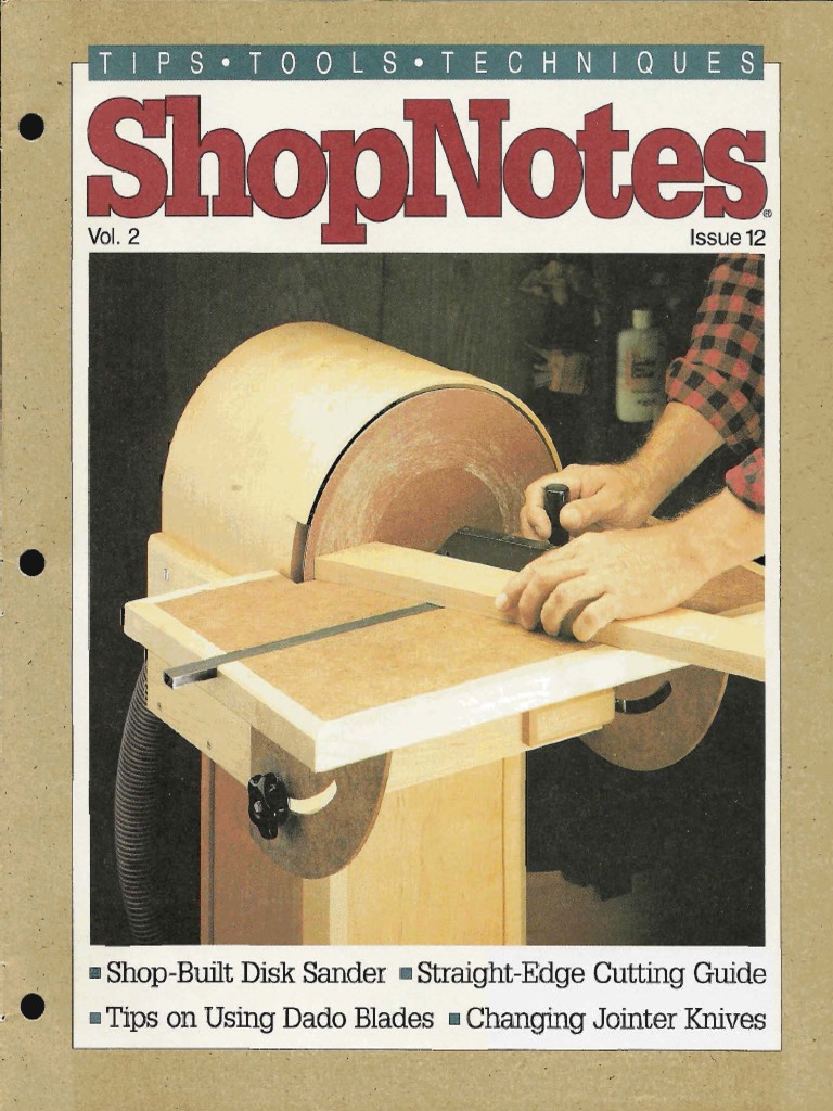 ShopNotes Issue 12 | PDF | Knife | Screw