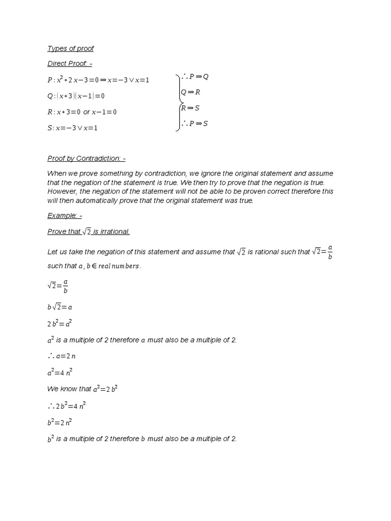 Session 2-Types of Proof | Download Free PDF | Prime Number ...