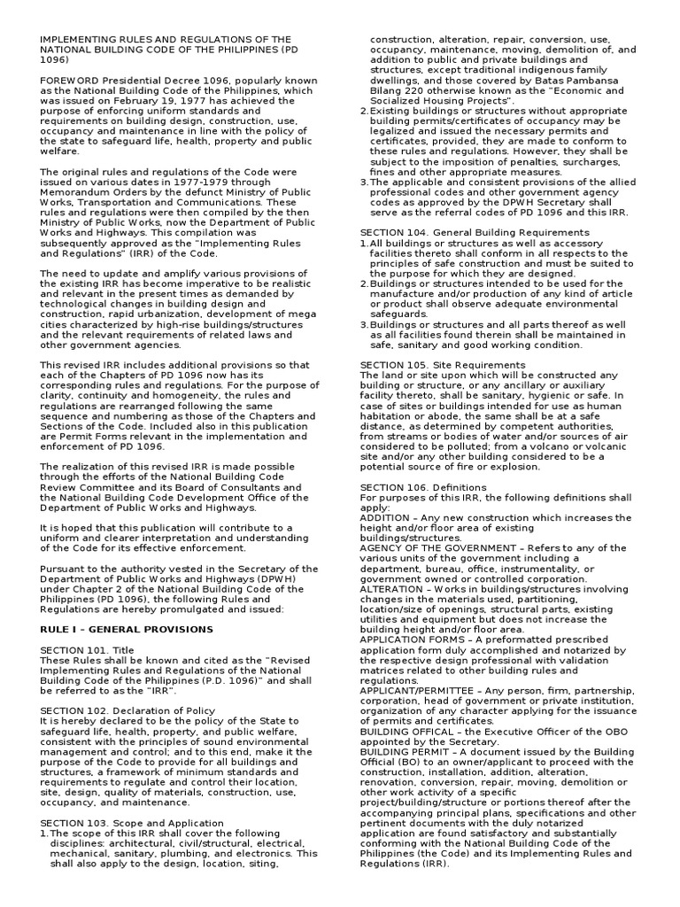 National Building Code (Reviewer) | PDF | Fine (Penalty) | Banks
