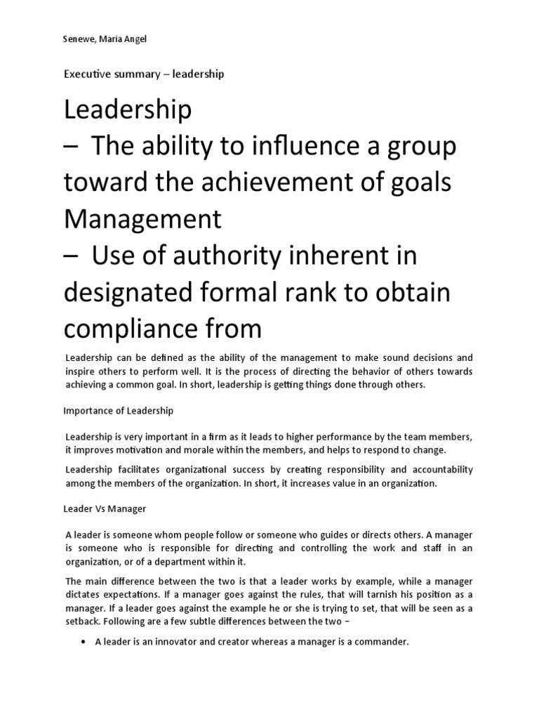 Ob Leadership | PDF | Systems Psychology | Leadership