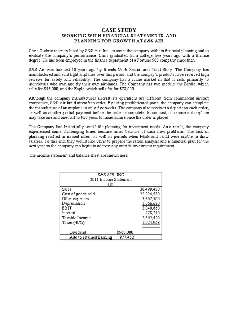 CASE STUDY Long-Term Financial Planning | Download Free PDF | Equity ...