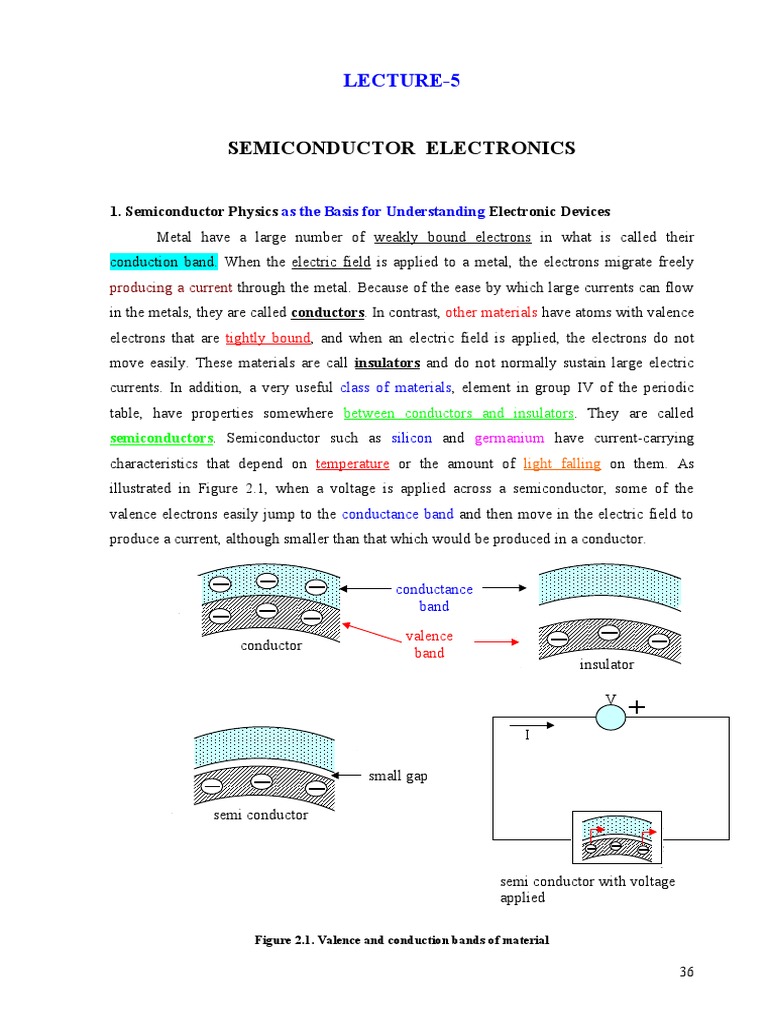 LECTURE - 5 Mekatronika | PDF | P–N Junction | Semiconductors