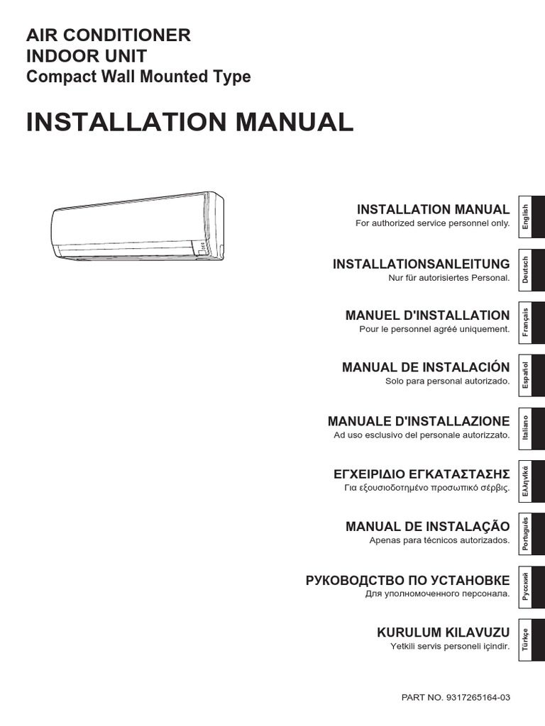 Fujitsu Klima Uredjaj Zidni Inverter Asyg07leca Installation Manual PDF ...