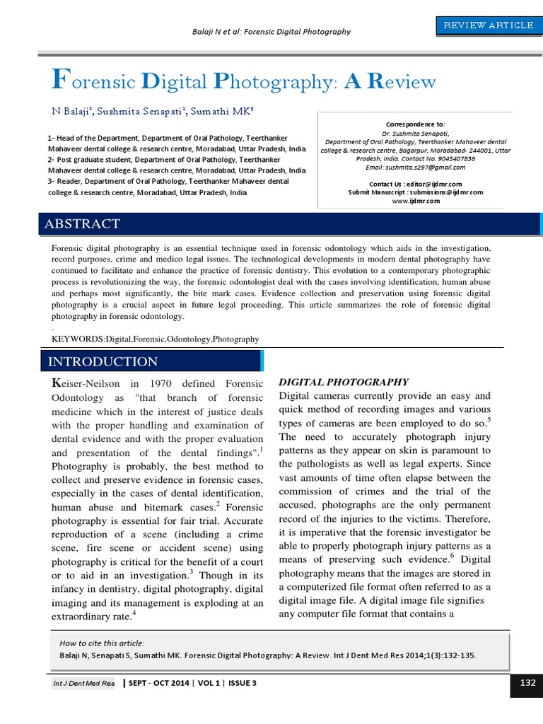 23 - Forensic Digital Photography PDF | PDF | Digital Camera | Pixel