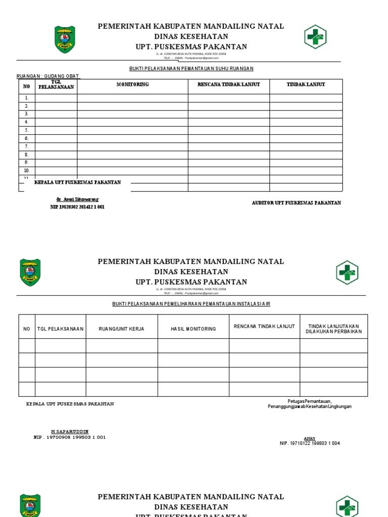 8.5.1.2 Bukti Pelaksanaan Pemeliharaan Dan Pemantauan Instalasi Listrik, Air, Ventilasi, Gas Dan ...