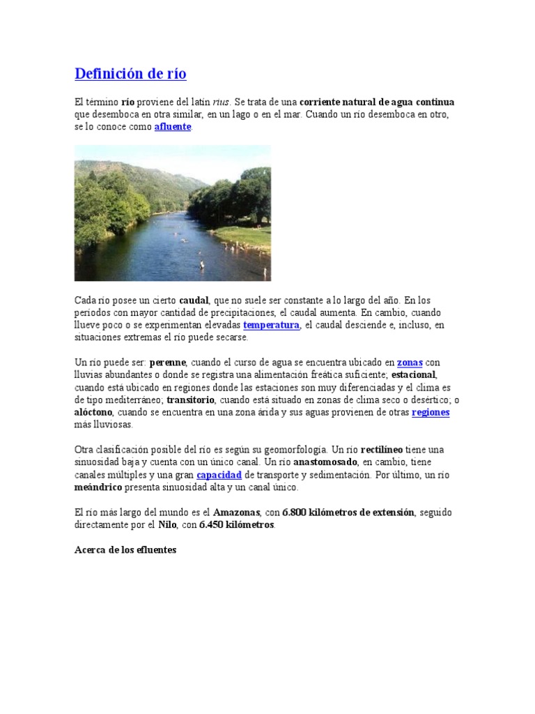 Definición de Río | PDF