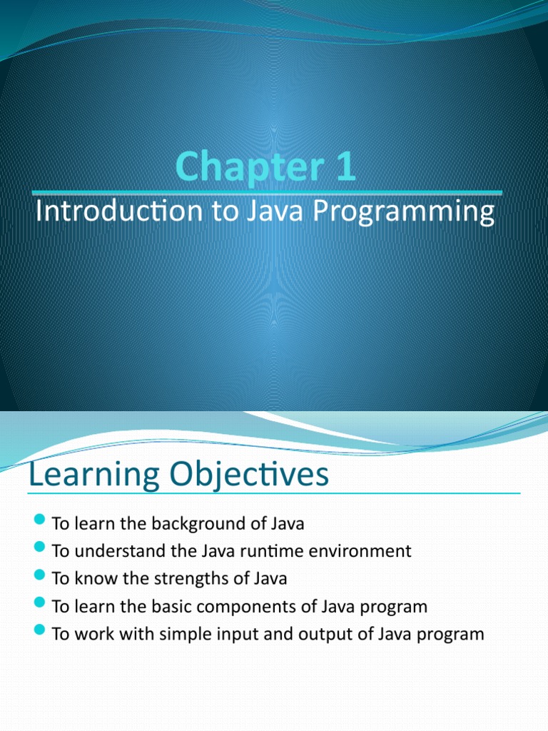 01 - Introduction To Java | PDF | Java (Programming Language) | Software Engineering