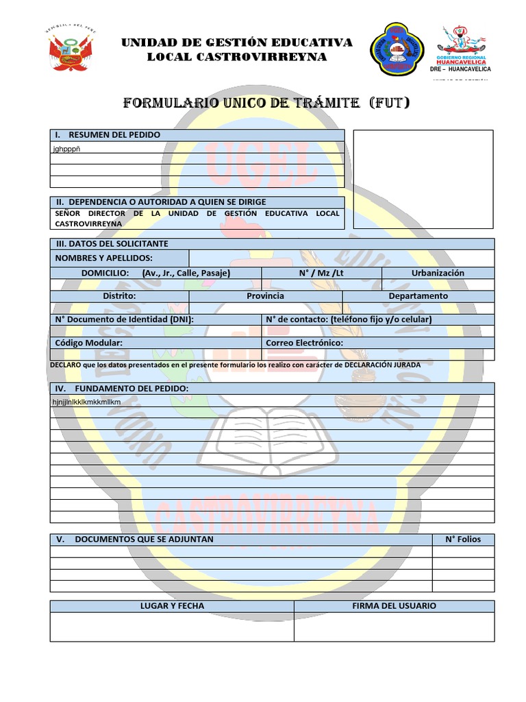Fut Ugel Castrovirreyna | PDF