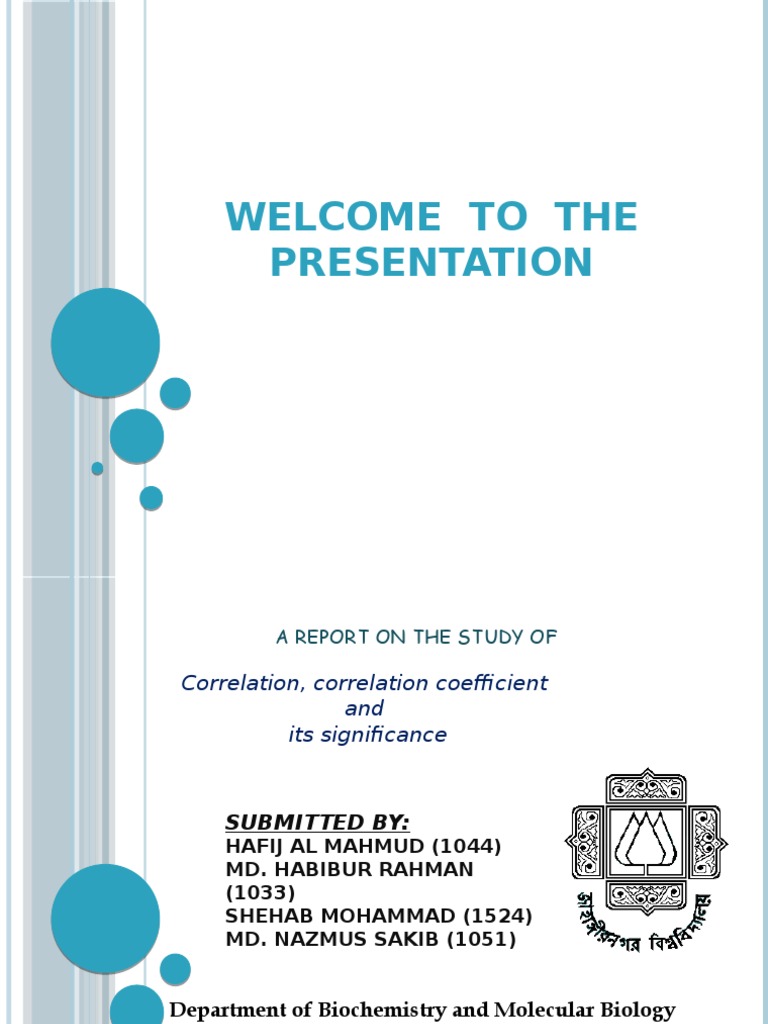 Biostatistics Ppt 6 Pdf Correlation And Dependence Coefficient