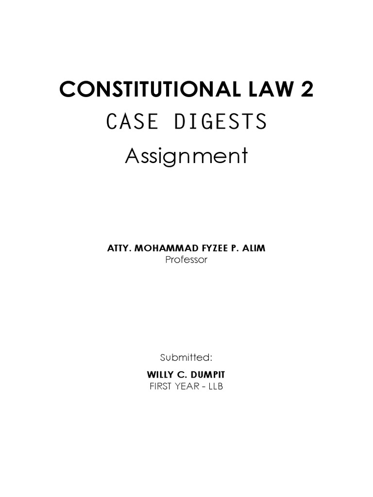 CASE DIGESTS (Consti Law 2 - April 19) | Download Free PDF | Taxes | Freedom Of Religion
