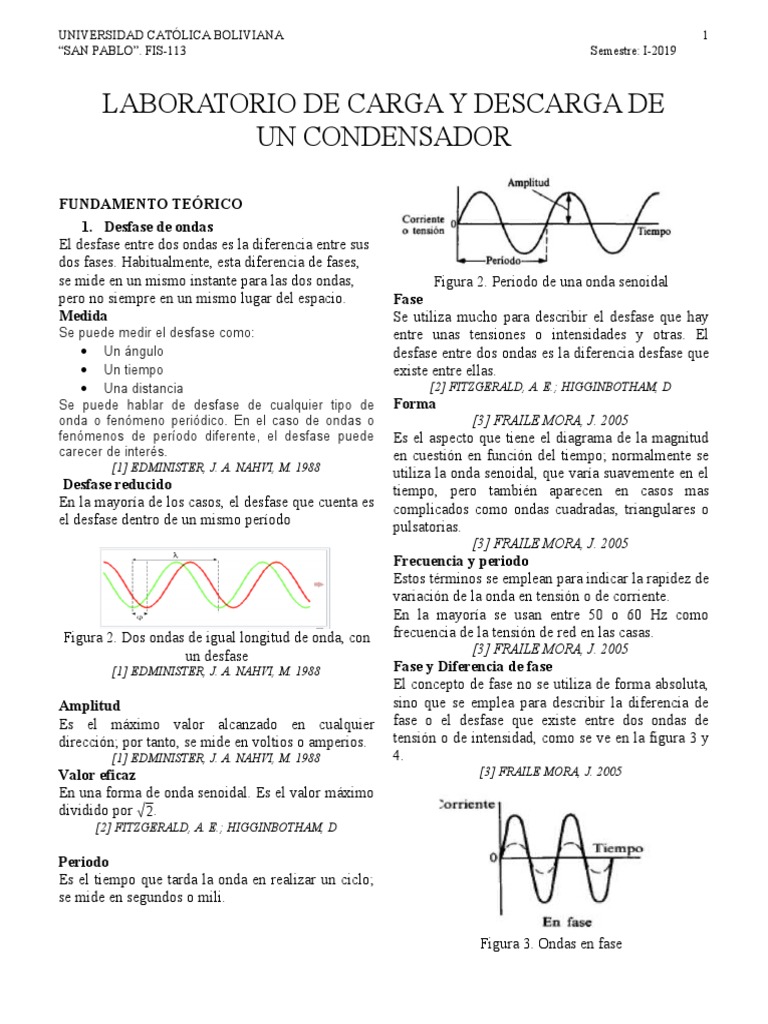 Desfase de Ondas Lab 6 | PDF | Olas | Fase (ondas) Desfase de Ondas Lab 6 | PDF | Olas | Fase (ondas)