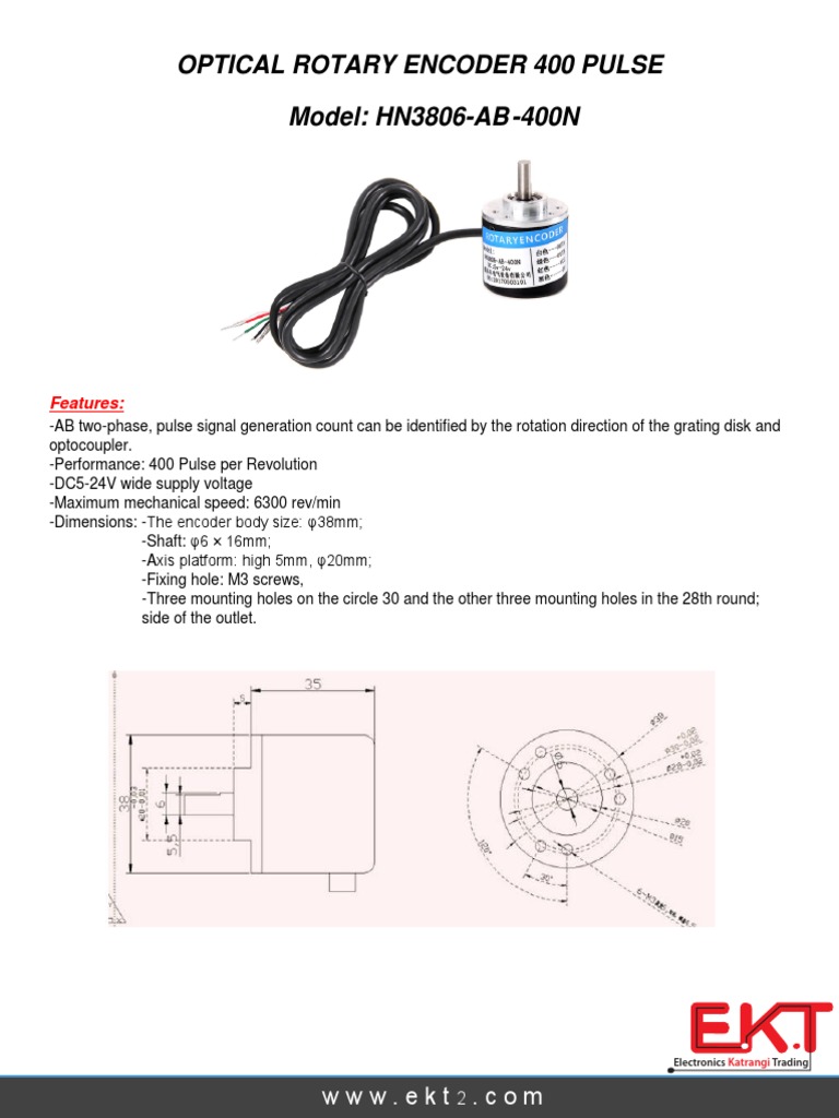 96 Rotary Encoder HN38-06-N PDF | PDF | Technology & Engineering