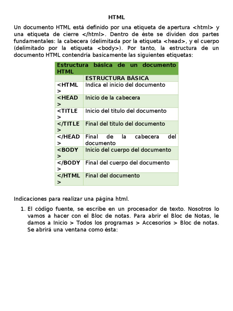 HTML Básico - 1 | Descargar gratis PDF | HTML | Color