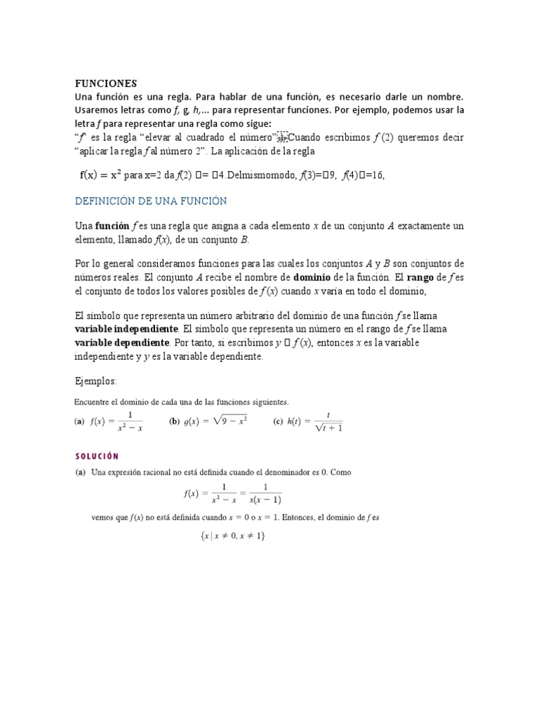 FUNCIONES (Repaso) | PDF | Función (Matemáticas) | Funciones y mapeos